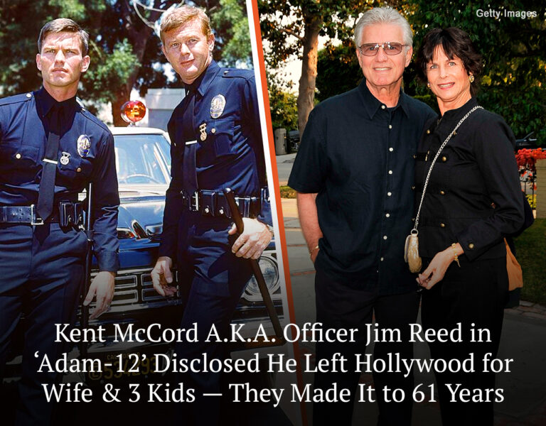 Kent McCord’s heart was captured by his high school sweetheart, Cynthia ...