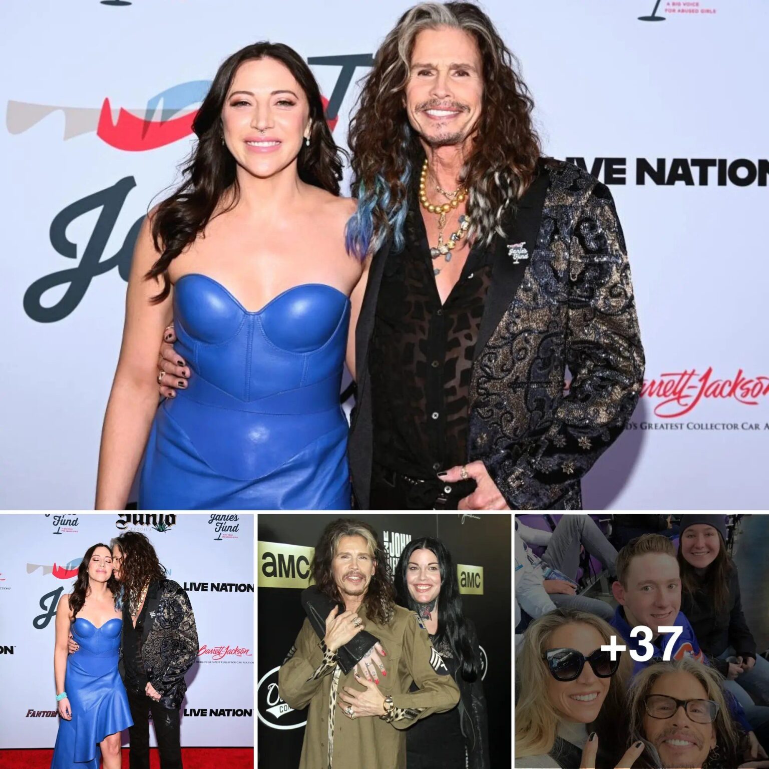 Steven Tyler, 75, packs on the PDA with girlfriend Aimee Preston, 36 ...